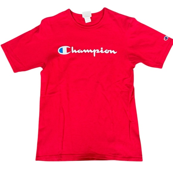 Champion | Shirts | Vintage Champion Label Red With White Logo | Poshmark
